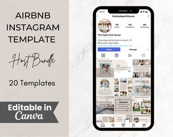 Airbnb Instagram Post Templates for Airbnb VRBO Social Media - Etsy