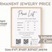 Permanent Jewelry Price List Sign, Permanent Jewelry Display Flyer, QR ...