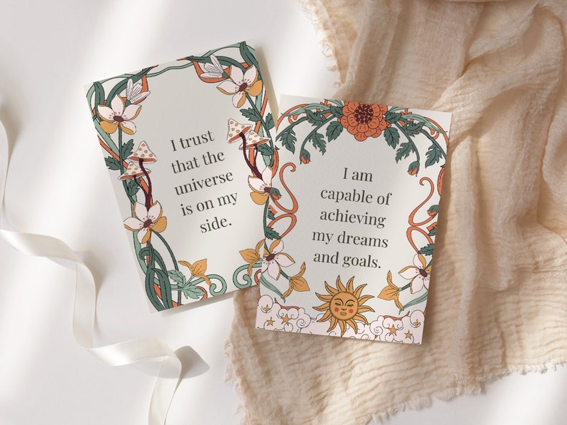 Daily Affirmation Cards Pack Printable Positive Affirmation - Etsy