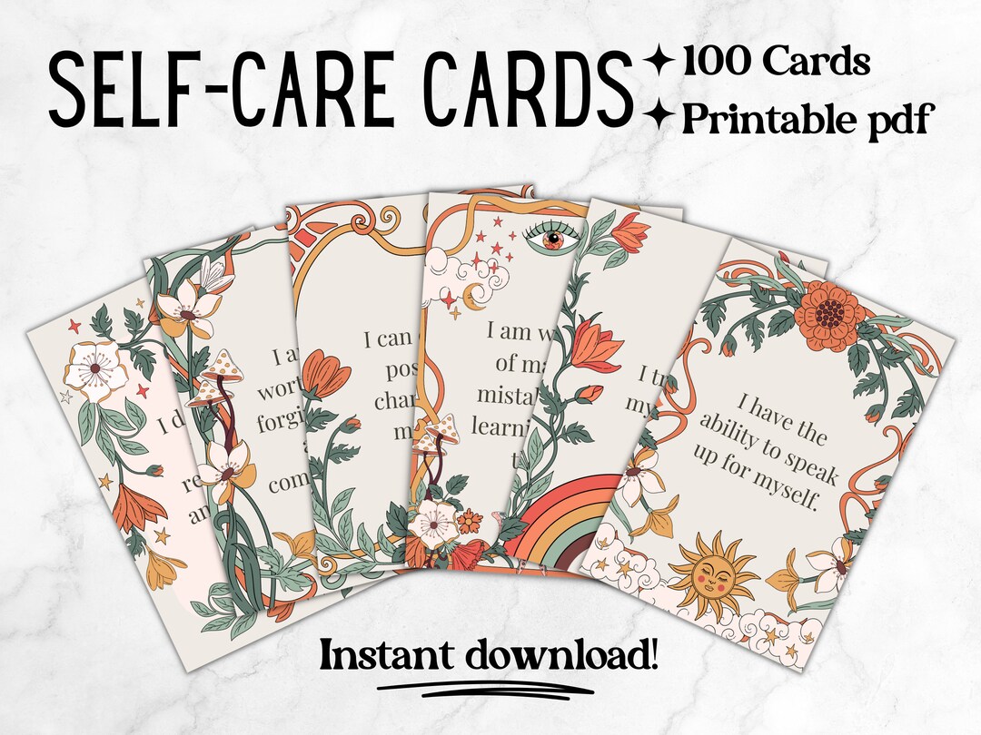 Daily Affirmation Cards Pack, Printable Positive Affirmation Quotes ...