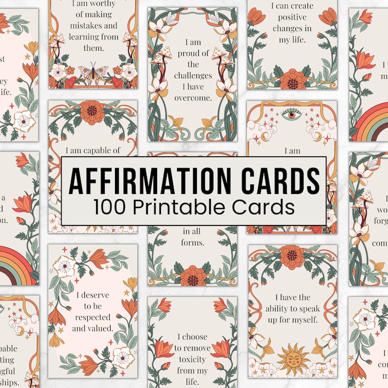 Affirmation Cards - Etsy