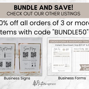 Social Media Sign Bundle, QR Code Sign Template, Lets Get Social Sign ...