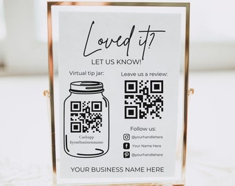 Google Review Sign, QR Code Sign, Editable Review Sign Template, Social ...