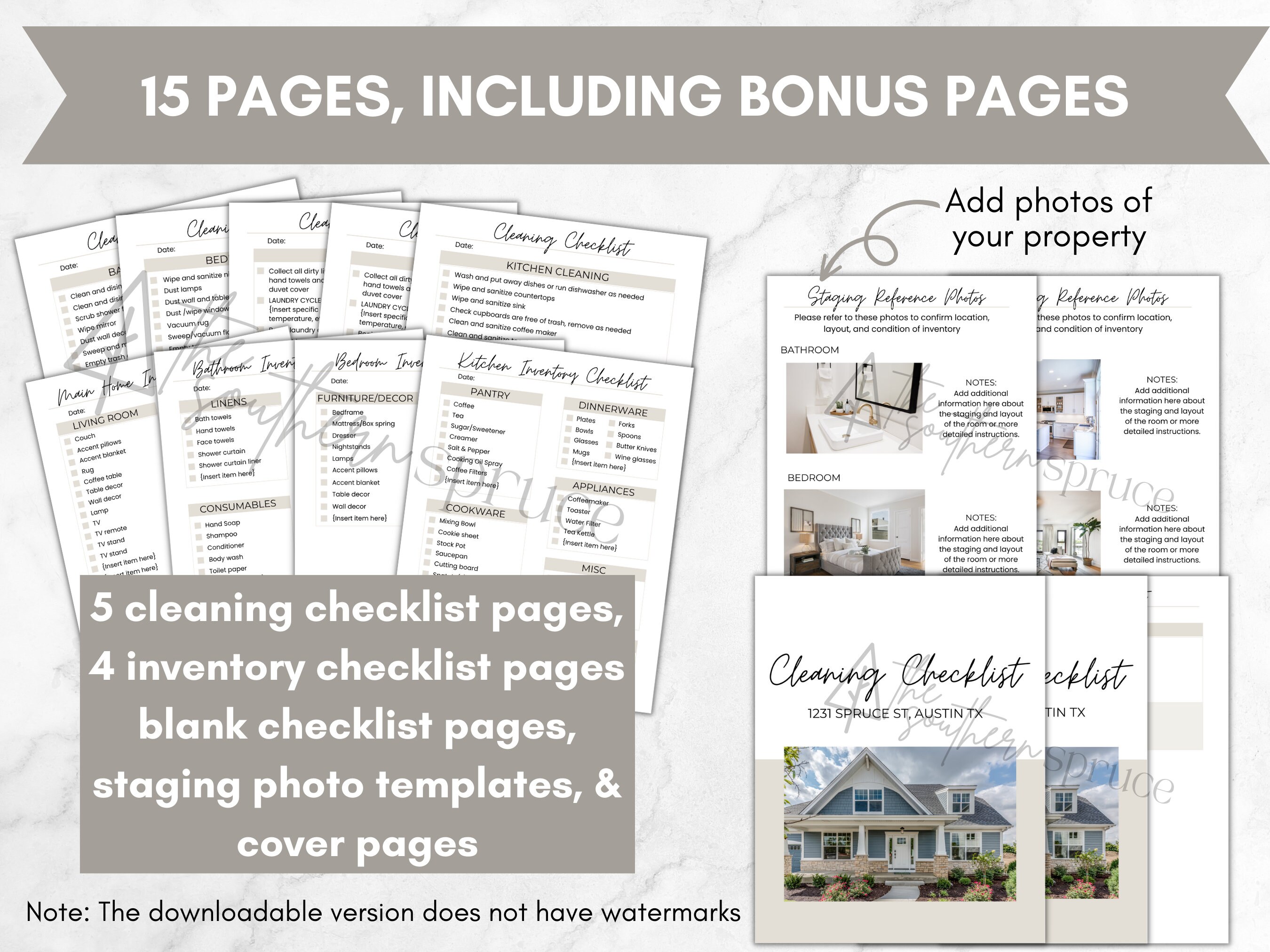 Airbnb Checklist Template Bundle Editable Airbnb Inventory - Etsy Australia