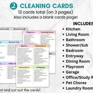 Editable ADHD Cleaning Planner Bundle, ADHD Cleaning Checklist, ADHD ...