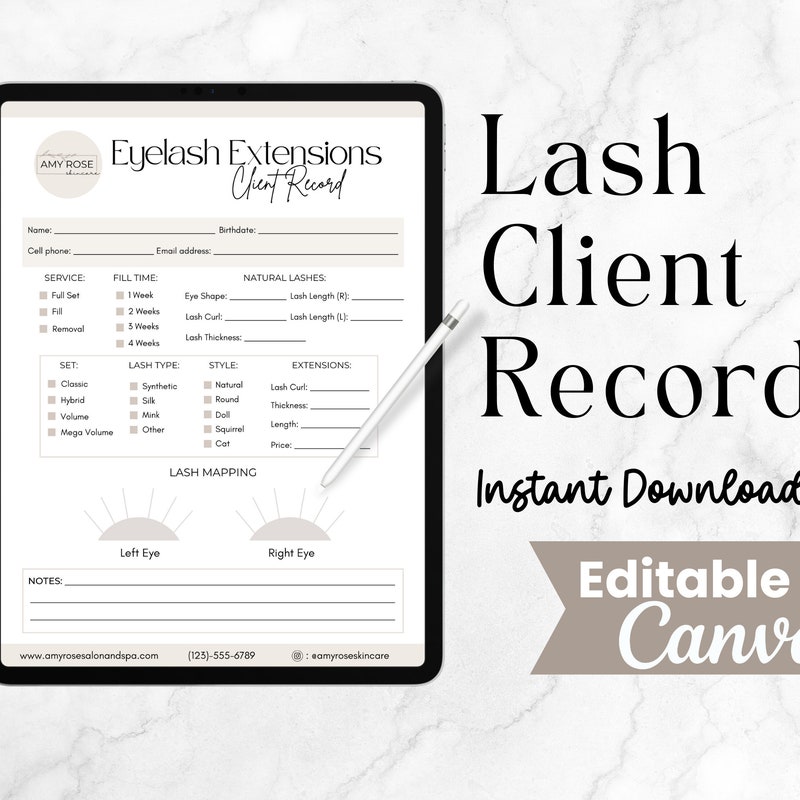 Client Record Journal - Etsy