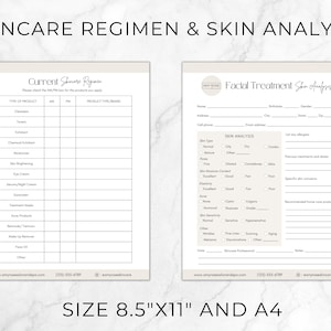 Facial Treatment Forms, Editable Esthetician Forms Templates, Facial ...