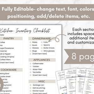 Airbnb Inventory Checklist Template, Editable Airbnb Essential Items ...