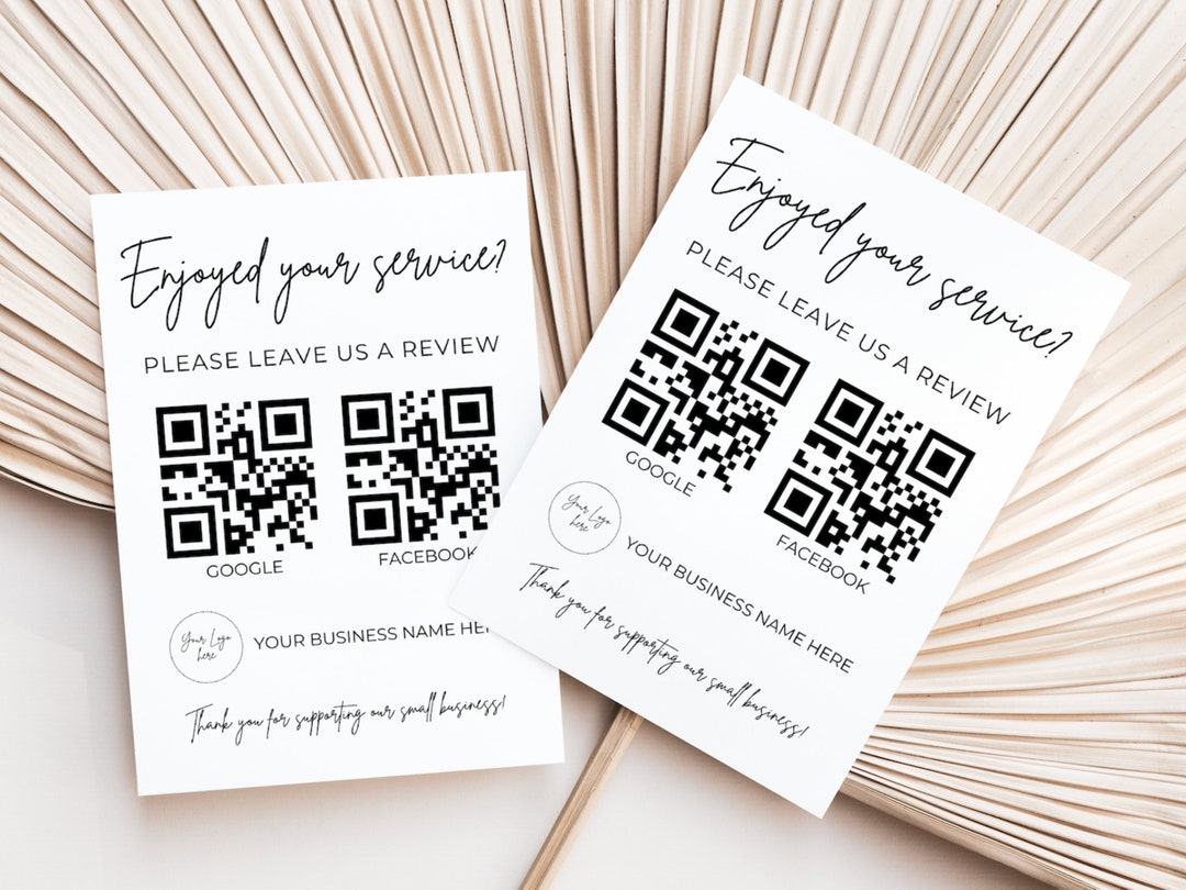 Leave a Review Sign Template, QR Code Sign, Google Review Sign ...