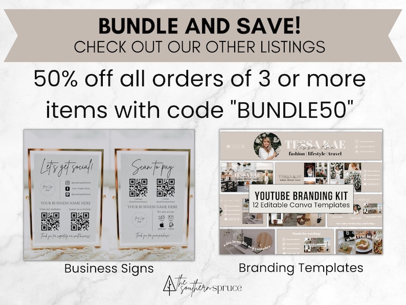 Price List Sign Editable Price List Sign Printable QR Code - Etsy