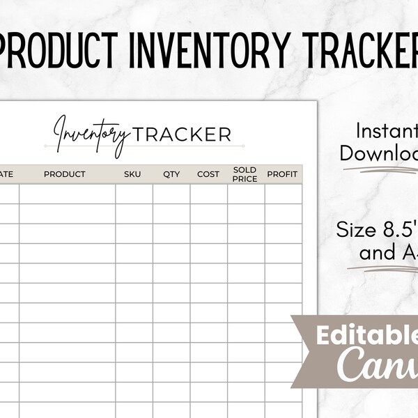 Inventory Template - Etsy