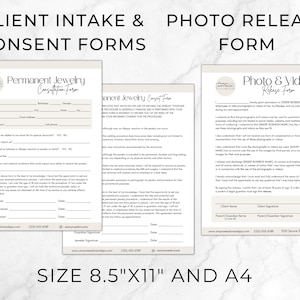 Permanent Jewelry Business Starter Kit, Permanent Jewelry Consent Forms ...