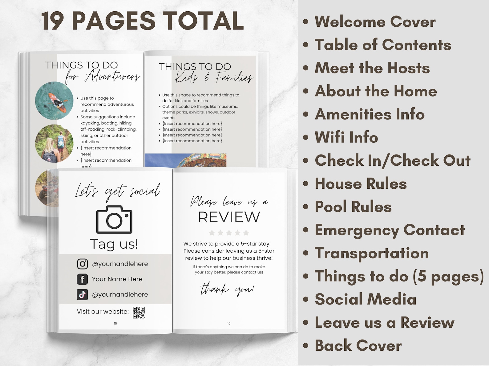 Airbnb Welcome Book Template Airbnb Guest Printable Book - Etsy