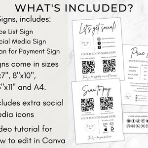 Permanent Jewelry Sign Bundle, Permanent Jewelry Editable Template ...