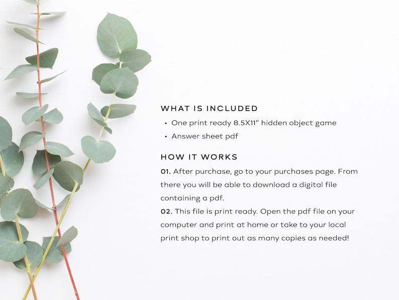 One Girly Hidden Object Baby Shower Game, Baby Shower Games, Printable ...