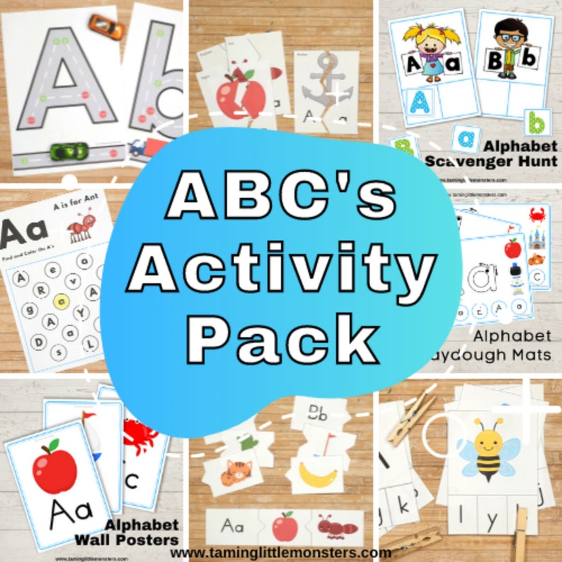 Alphabet Activity Pack for Preschoolers - Etsy