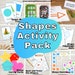 Shapes Activity Pack for Kids - Printable Bundle for Toddlers ...