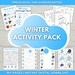 Winter Activity Pack | Printable Bundle for Preschool and Kindergarten ...