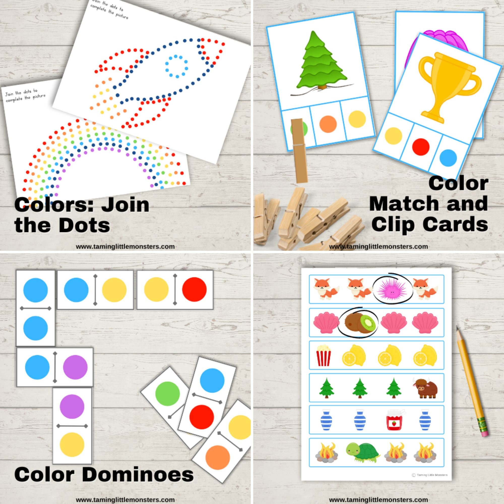 Colors Activity Pack for Kids - Etsy