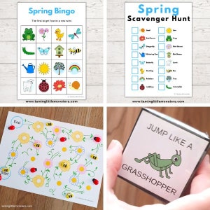 Spring Activity Pack, Printable Activities for Preschool and ...