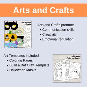 Printable Halloween Activity Pack for Kids. Math, Literacy, Games, Fine ...