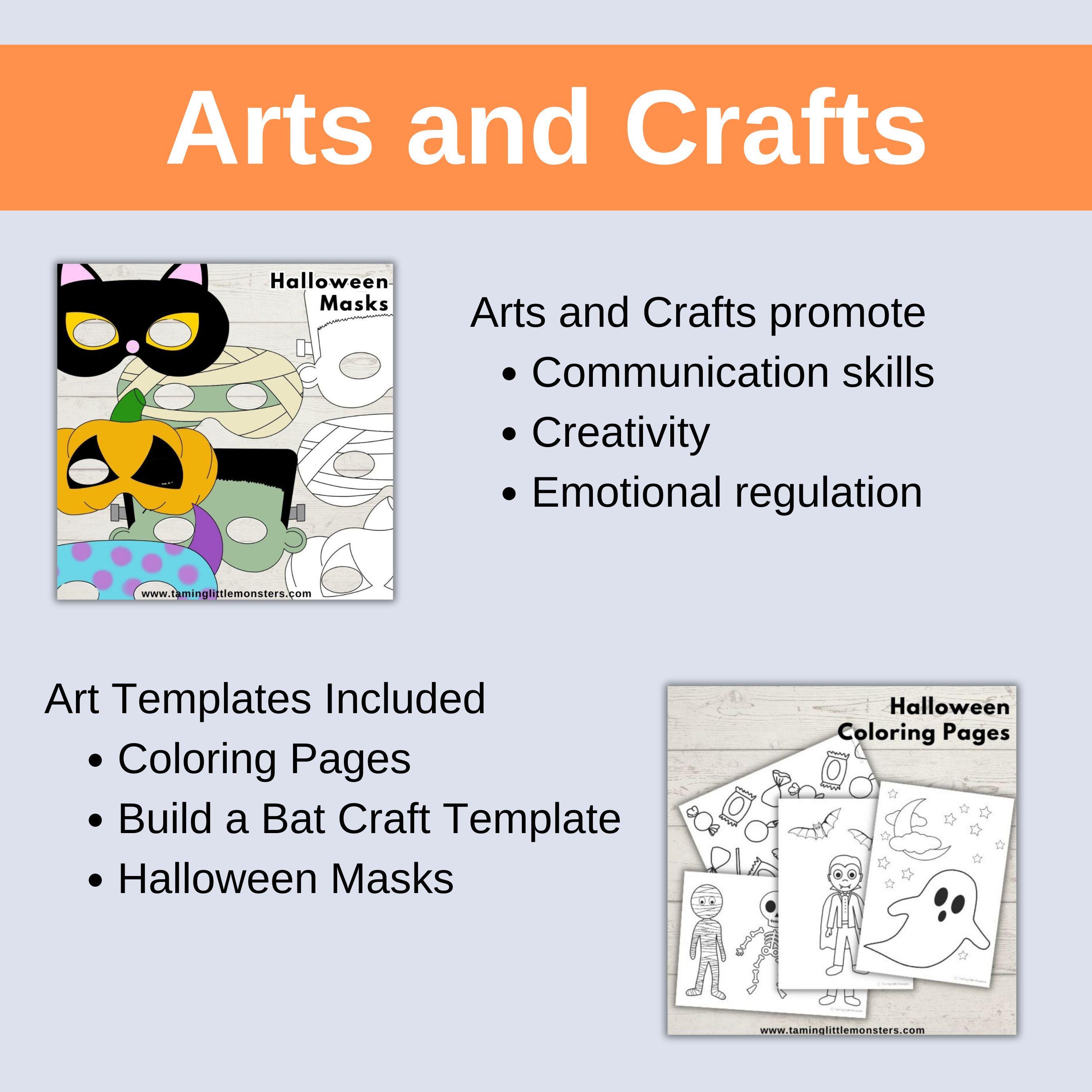 Printable Halloween Activity Pack for Kids. Math, Literacy, Games, Fine ...