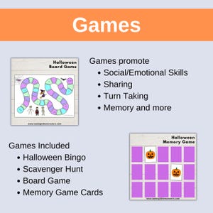 Printable Halloween Activity Pack for Kids. Math, Literacy, Games, Fine ...