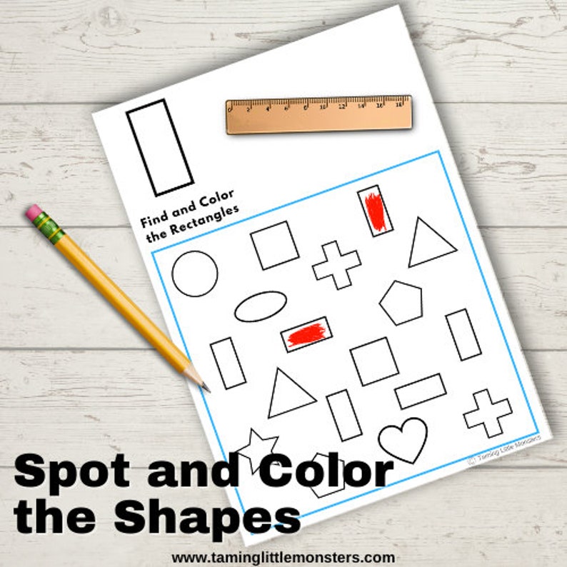 Shapes Activity Pack for Kids - Printable Bundle for Toddlers ...