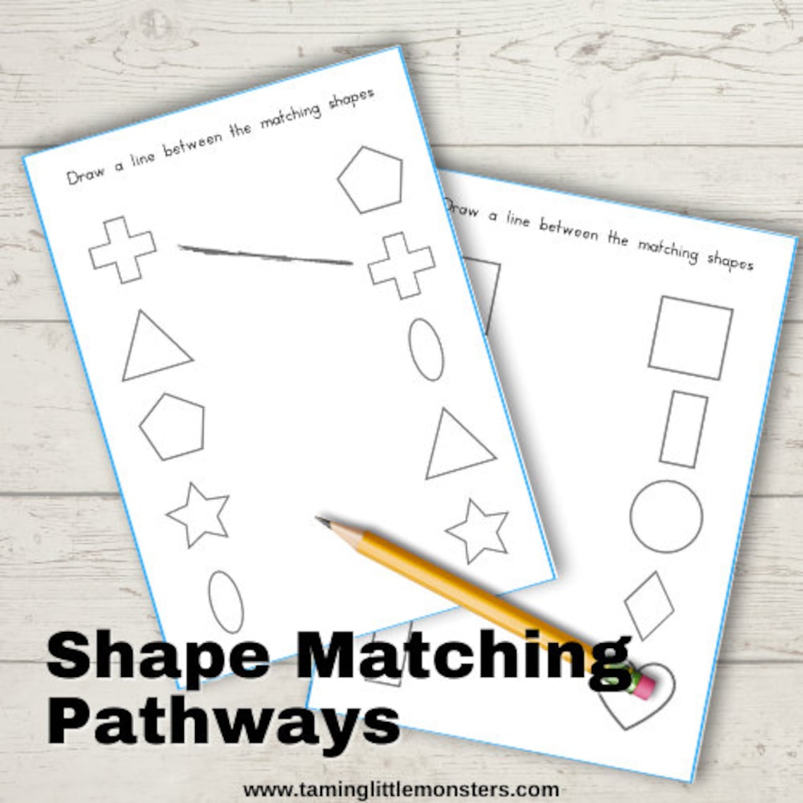 Shapes Activity Pack for Kids - Printable Bundle for Toddlers ...