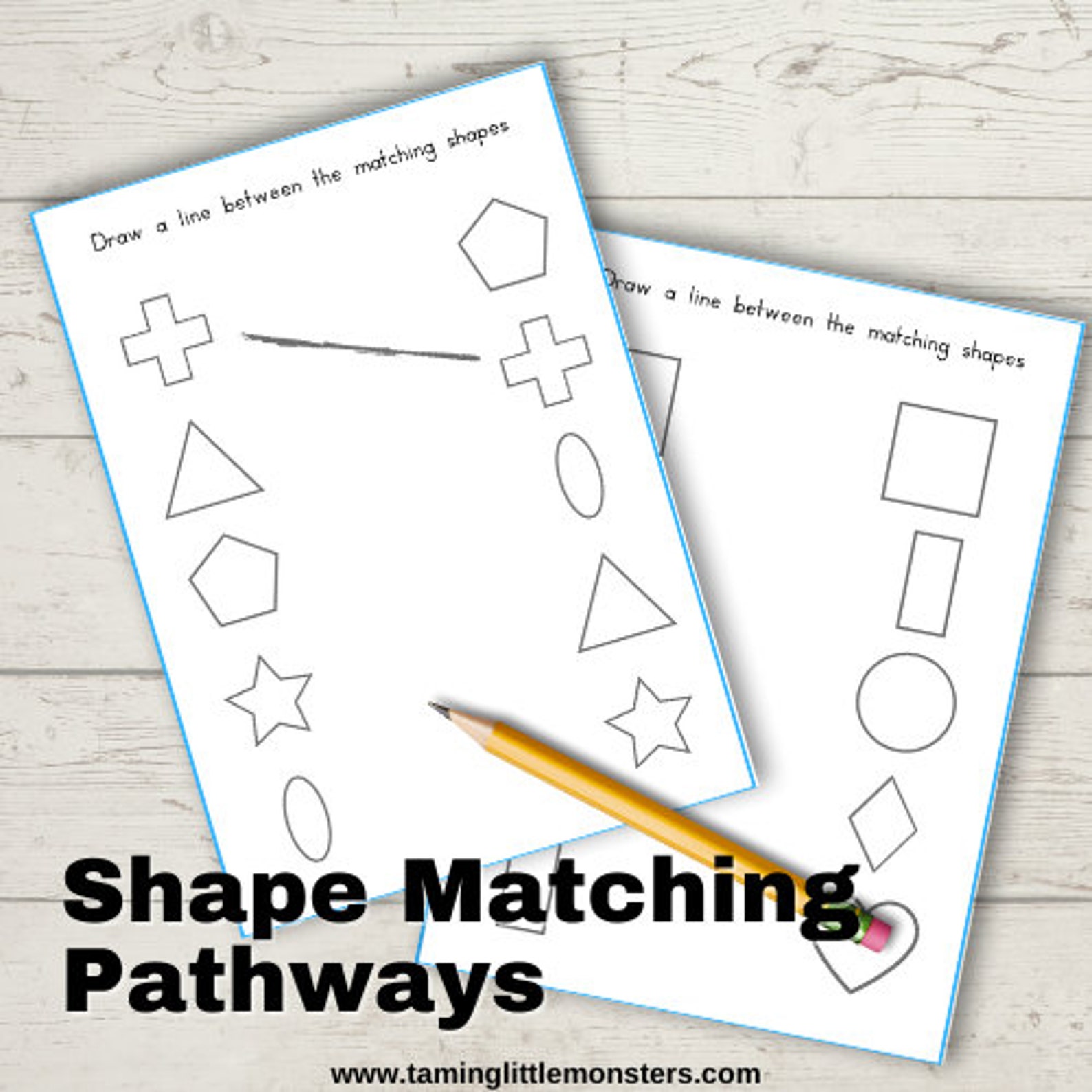 Shapes Activity Pack for Kids - Printable Bundle for Toddlers ...