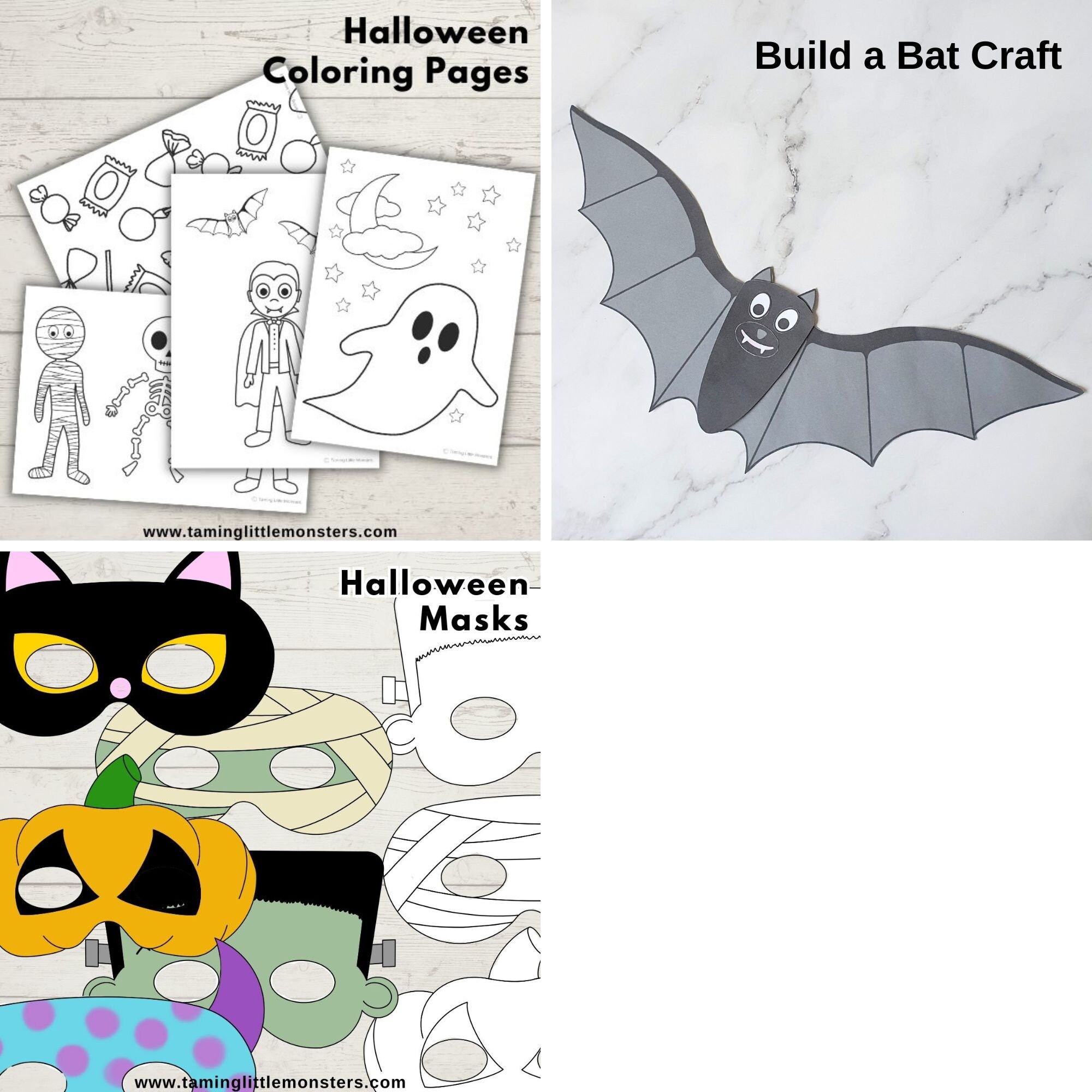 Printable Halloween Activity Pack for Kids. Math, Literacy, Games, Fine ...