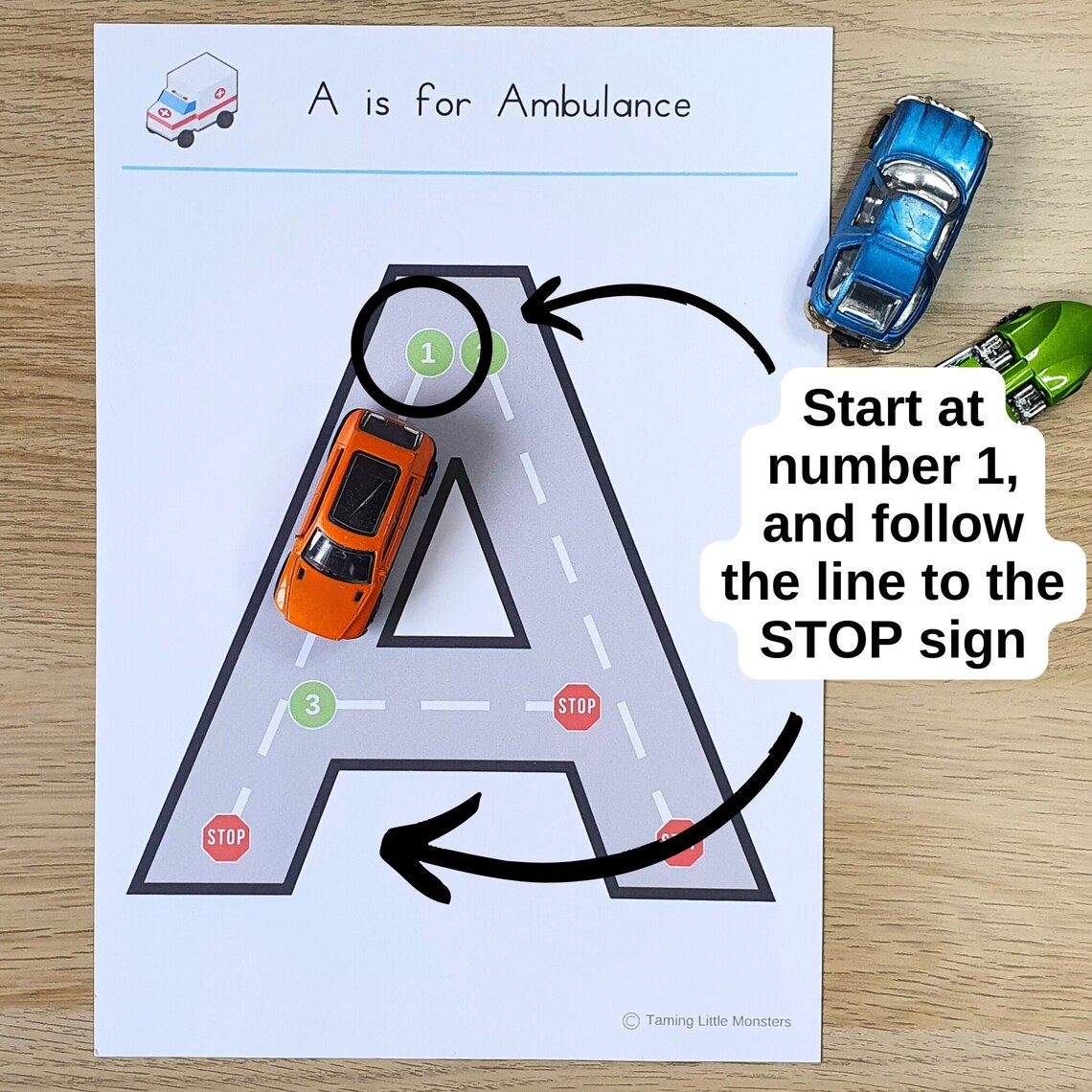 Alphabet and Number Road Mats for Preschool and Kindergarten - Etsy