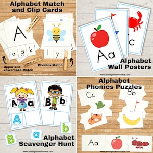 Alphabet Activity Pack for Preschoolers - Etsy