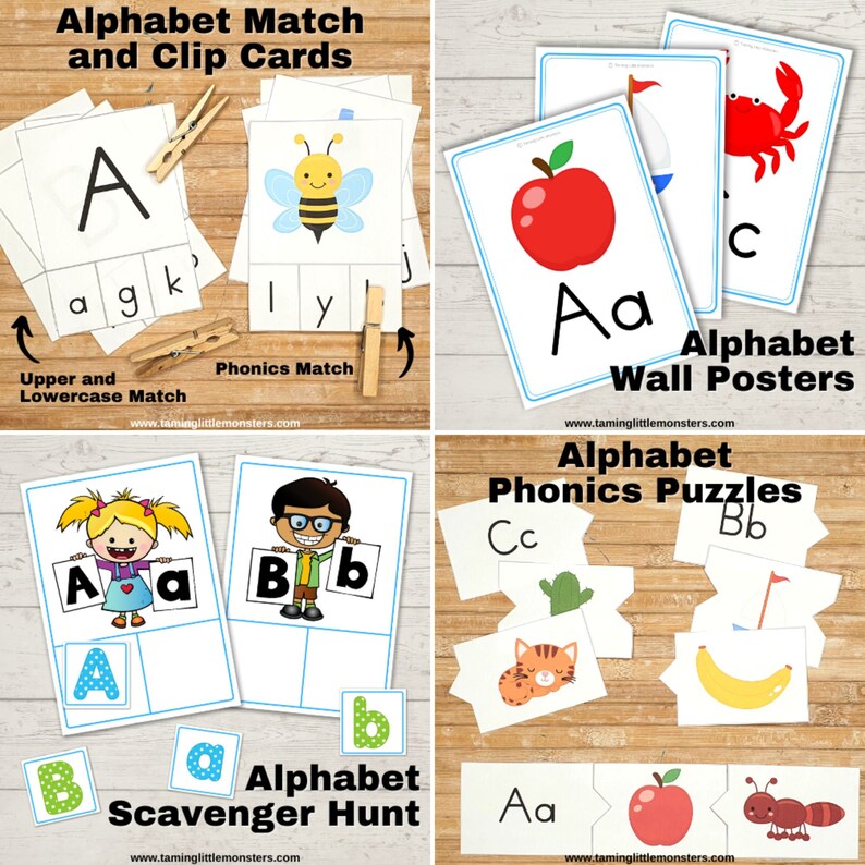 Alphabet Activity Pack for Preschoolers - Etsy