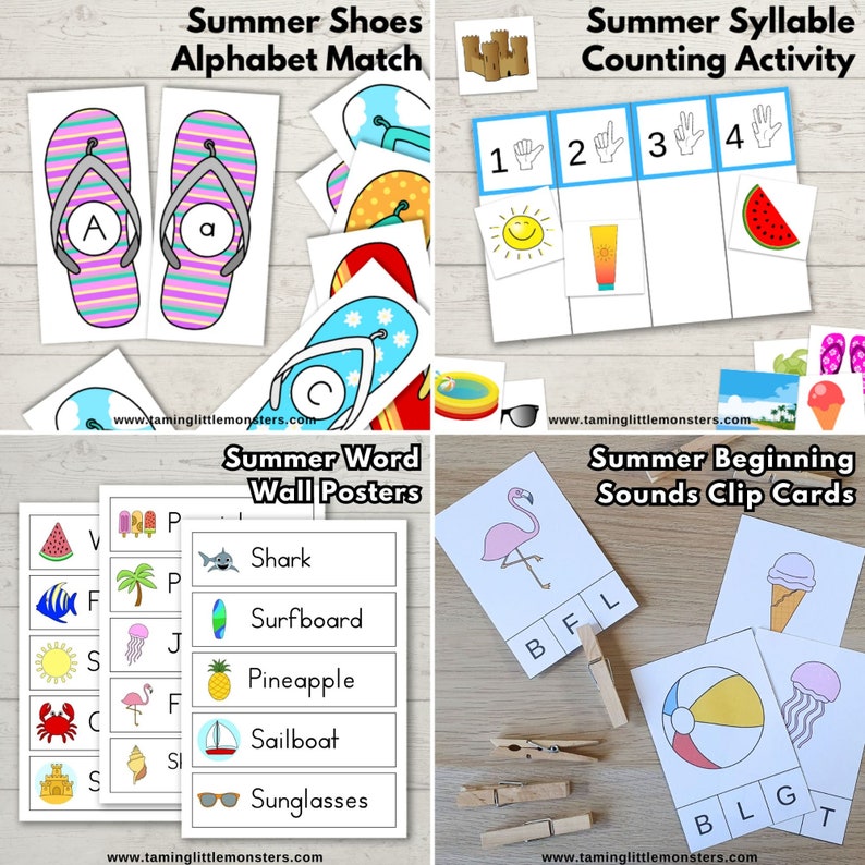 Summer Activity Pack for Preschool and Kindergarten - Etsy