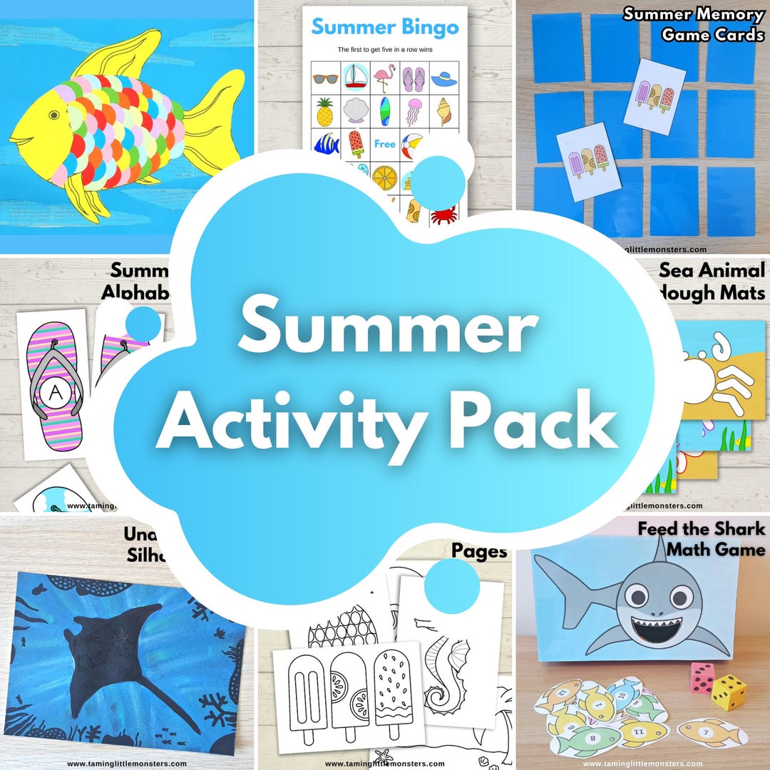 Summer Activity Pack for Preschool and Kindergarten - Etsy