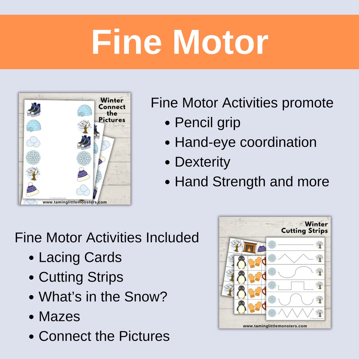 Winter Activity Pack | Printable Bundle for Preschool and Kindergarten ...