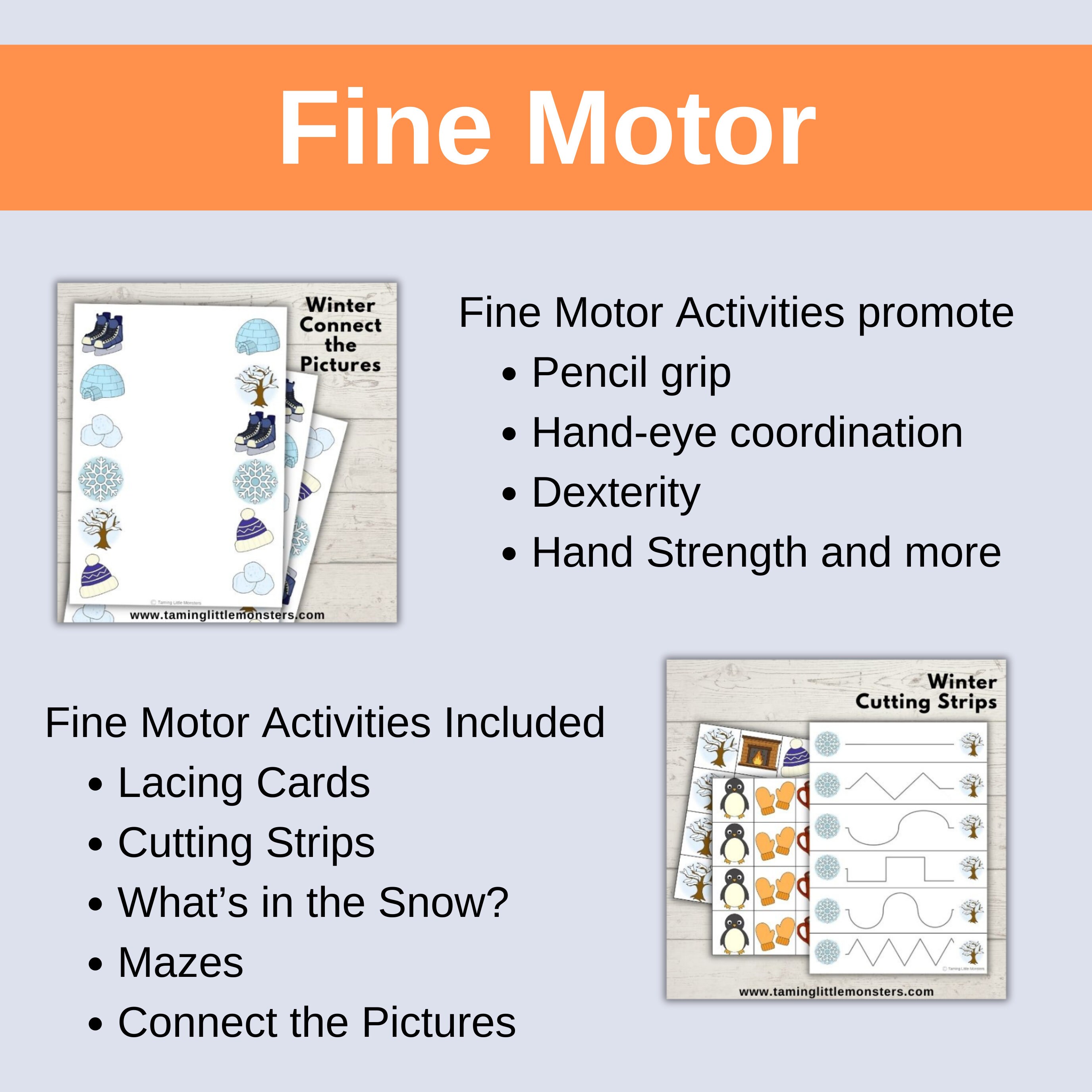 Winter Activity Pack | Printable Bundle for Preschool and Kindergarten ...