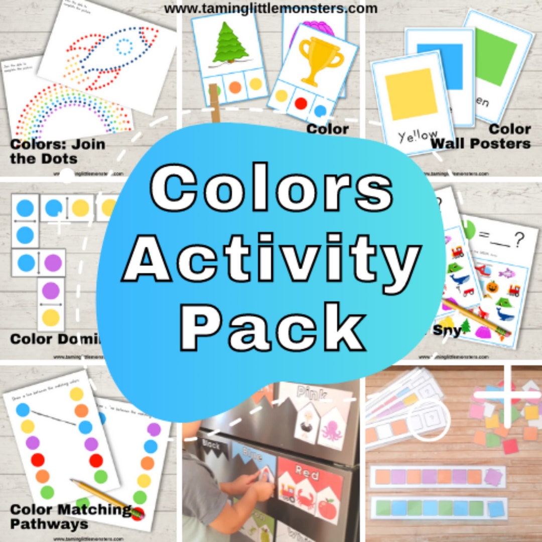 Colors Activity Pack for Kids - Etsy