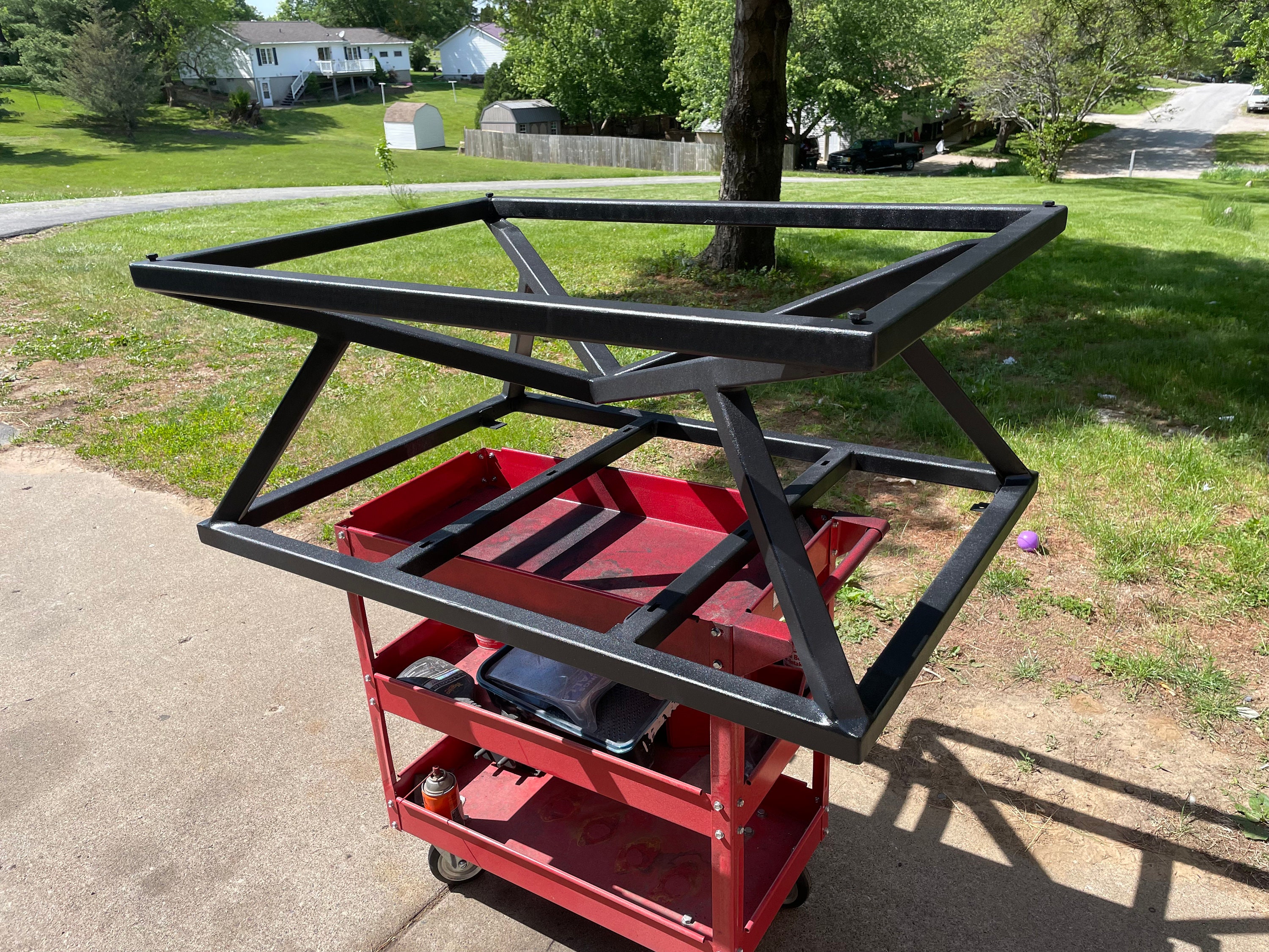 Hand-crafted Black Walnut and Epoxy, Rock River Table, River Table ...