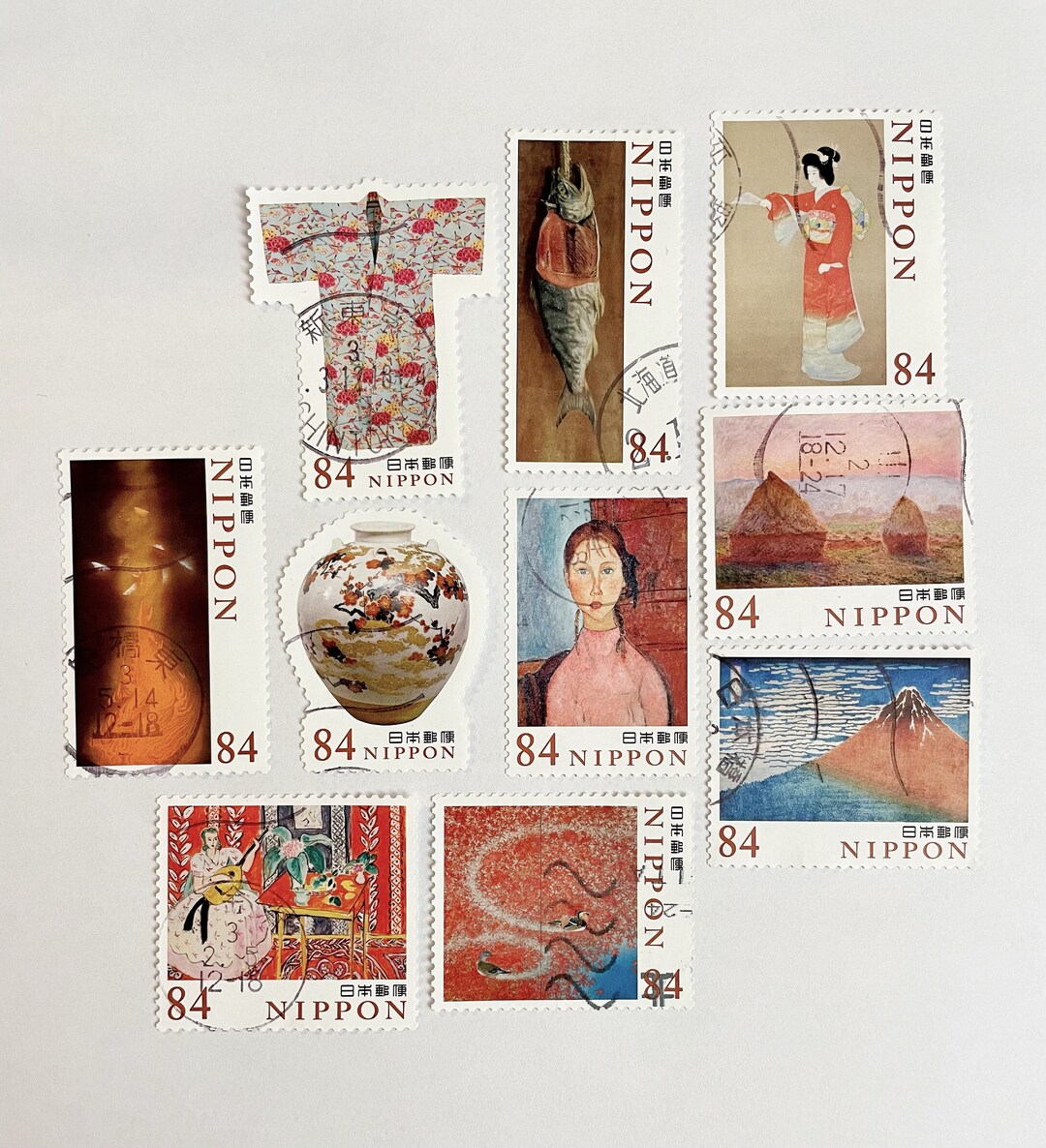 Japan Used Stamp 2020 the World of Art Episode 2 Red Series C2480 ...