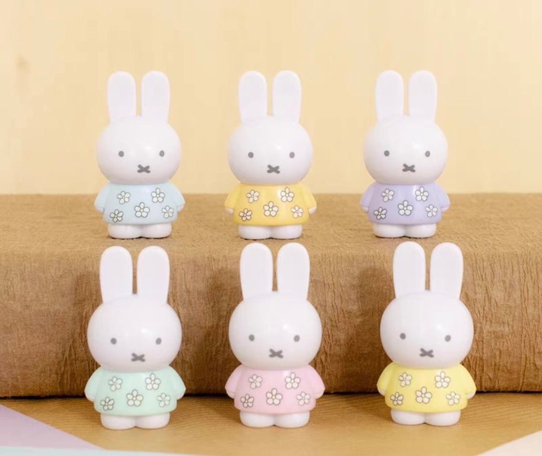 Miffy Flower Pattern Clothing Standing Dolls macaron Colour Series Full ...