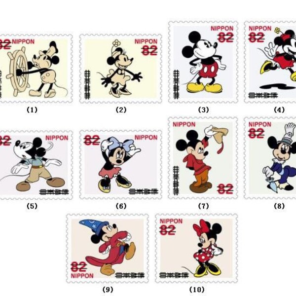 Mickey Mouse Stamp - Etsy UK