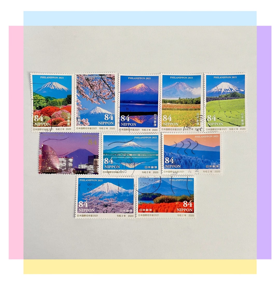 With Stock Cards Big Size Japan Used Stamp Set 2020-2021 International ...