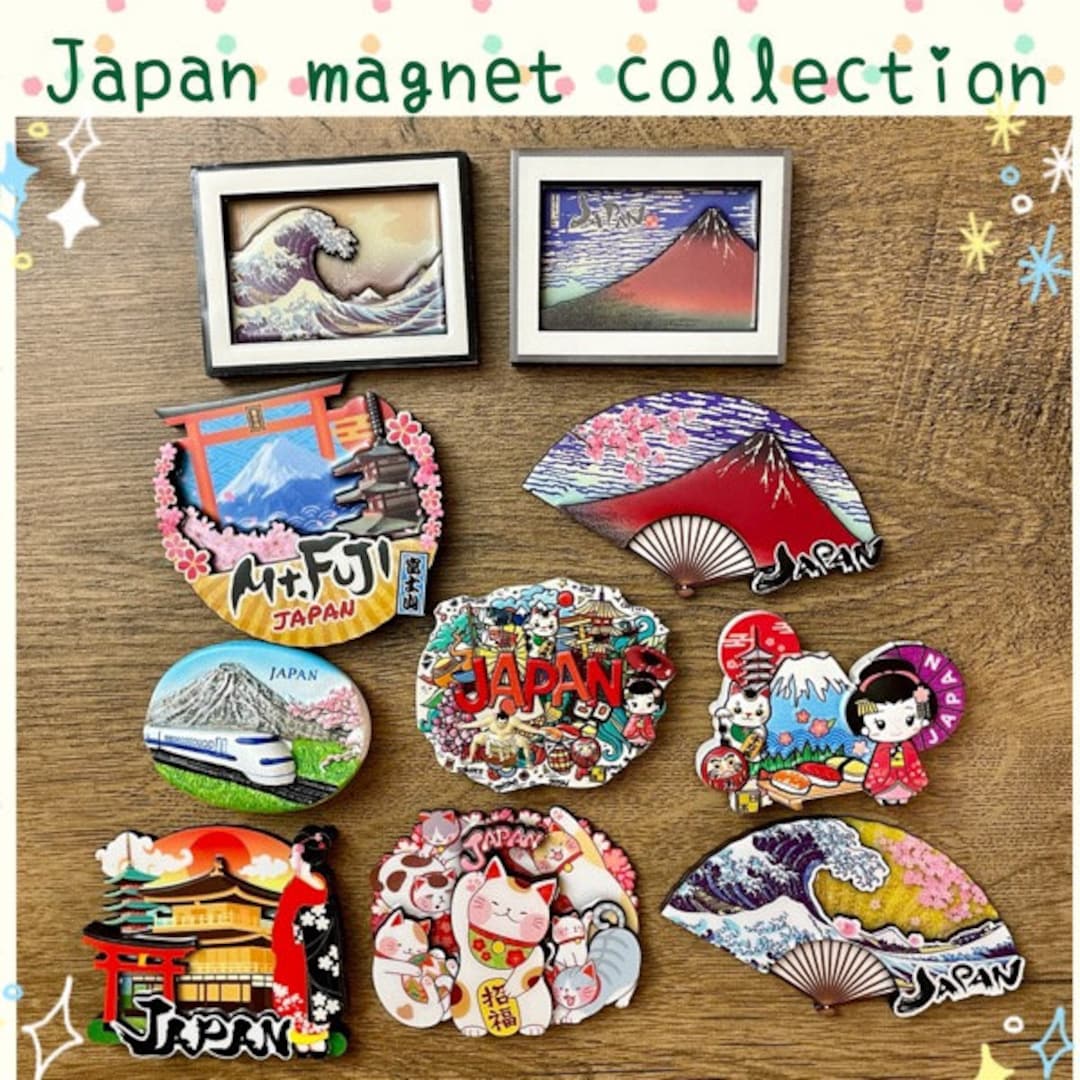 Japan Travel Fridge Magnets Collection 1 Tokyo Magnets Souvenirs Kyoto ...