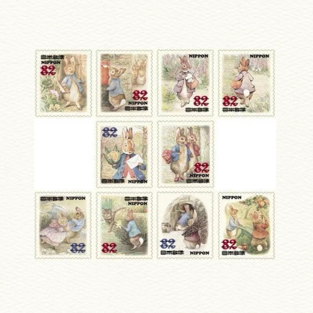 Peter Rabbit Japanese Stamps 10 Pieces Used Stamp Full Set 2015 G98 ...