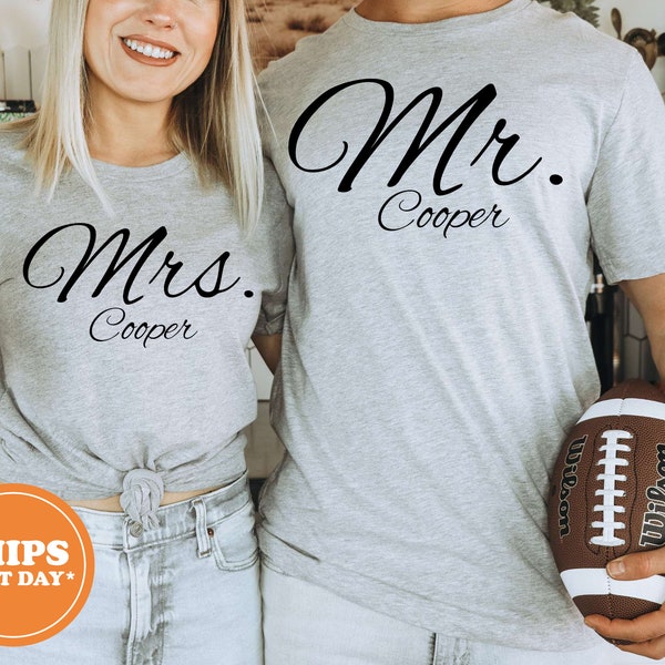 Mr. and Mrs. T Shirts - Etsy