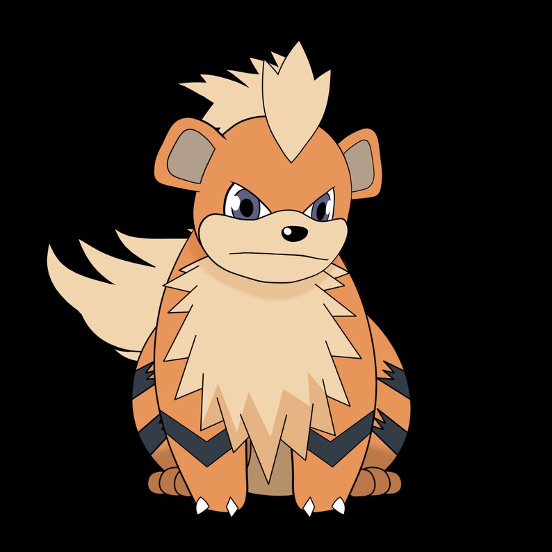 Growlithe - Pokémon - Fully Rigged Live2d Model - Etsy