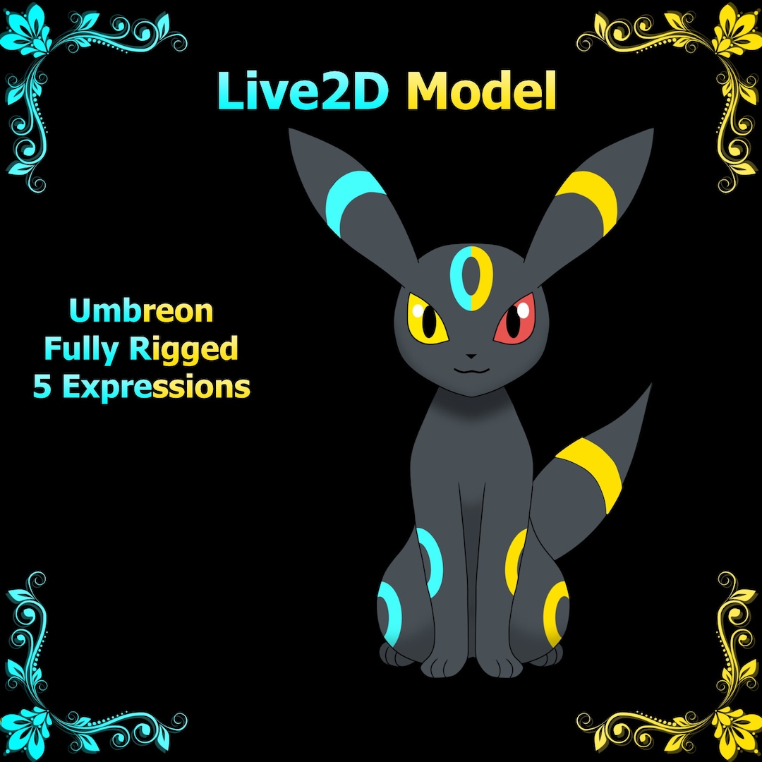 Umbreon - Pokémon - Fully Rigged Live2d Model - Etsy