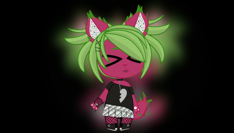 Frewt Cat Dragon Fruit Fully Rigged Live2d Model - Etsy